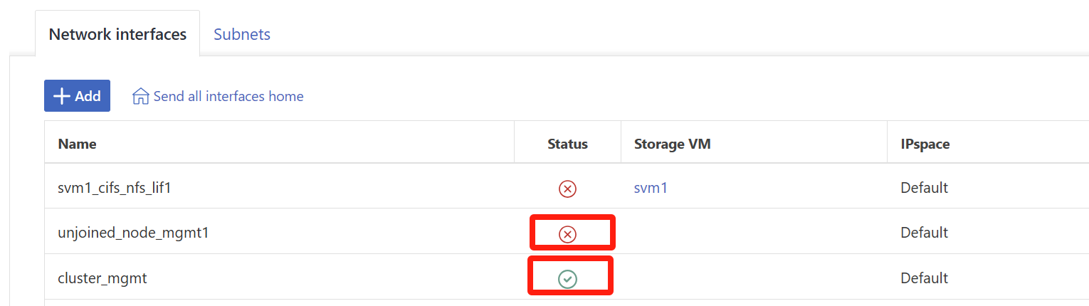 ONTAPシステムマネージャに表示される各項目のステータスは何を示していますか？ - NetApp